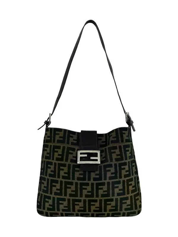 Fendi Zucca Canvas Shoulder Bag - Brown