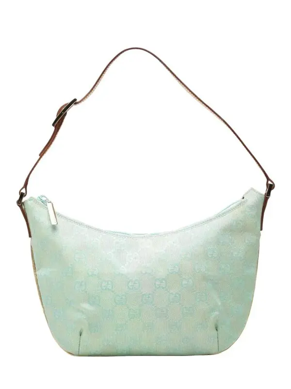 Gucci Gg Canvas Shoulder Bag - Blue