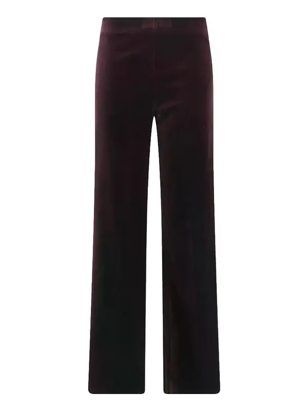 Antonelli Firenze Velvet Straight-leg Trousers - Red
