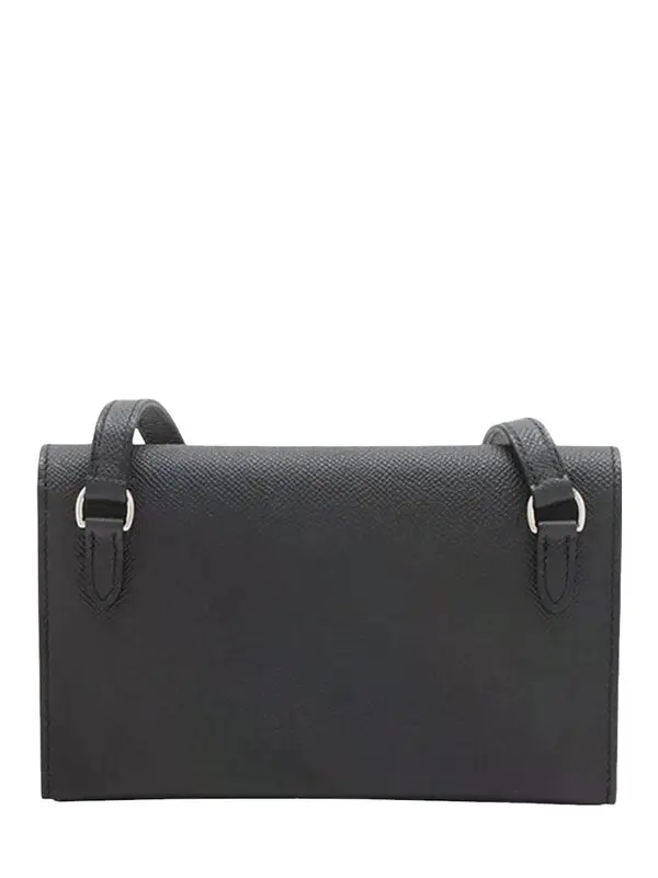 Hermès Epsom Wallet On Strap Crossbody Bag - Black