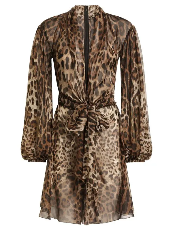 Dolce & Gabbana Leo- Chiffon Dress - Print