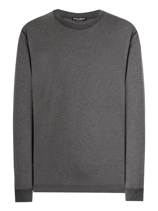 Dolce & Gabbana Cotton T-shirt T-shirts And Polos Gray Cotton - Grey