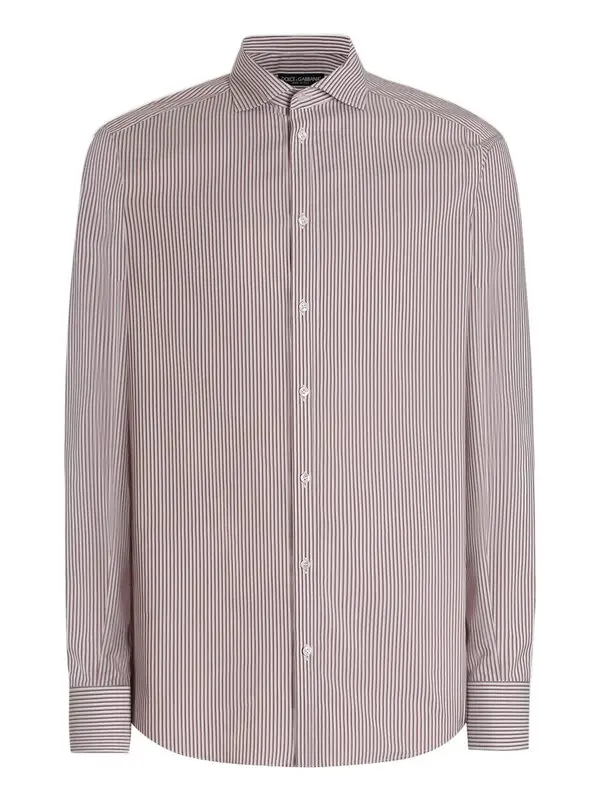 Dolce & Gabbana Striped Cotton Martini Shirt Shirts - Multicolor