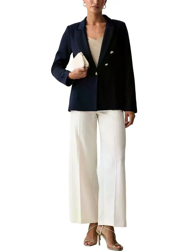 Joseph Ribkoff Double-breasted Blazer With Notched Lapels - Blue