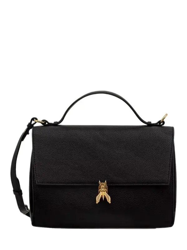 Patrizia Pepe Fly Plaque Shoulder Bag - Black