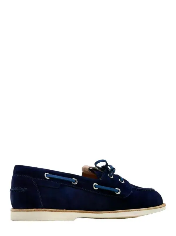 Magnanni Marina Suede Boat Shoes - Blue