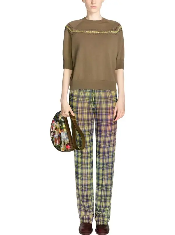 Dries Van Noten Embroidered Wool Sweater - Neutrals