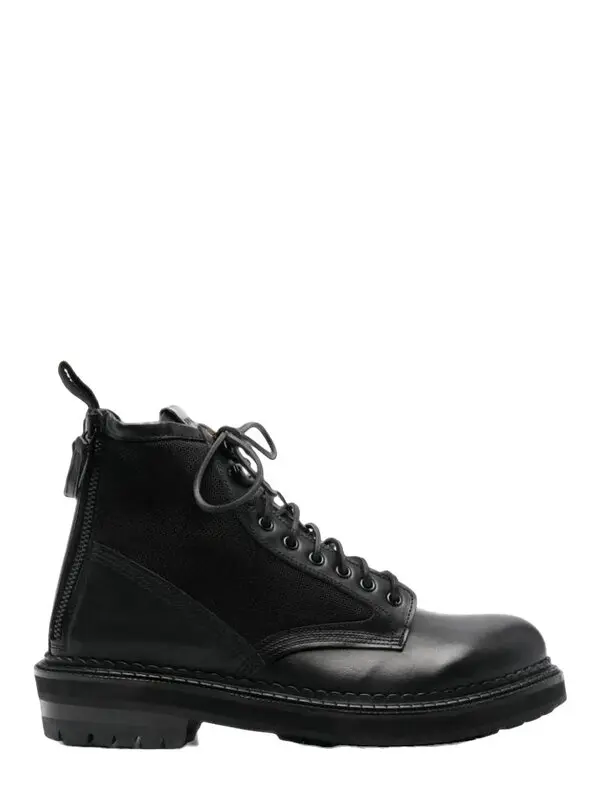BUTTERO® Panelled Lace-up Boots - Black