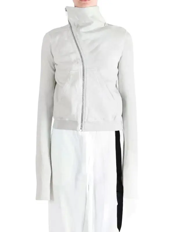 Rick Owens Asymmetric Zip Sweatshirt - Neutrals