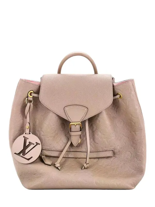 LOUIS VUITTON Montsouris Nm Monogram Empreinte Leather Backpack Pm - Neutrals