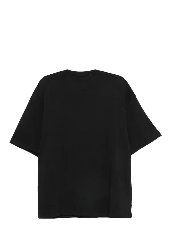 Just Cavalli Snake-print Logo-print T-shirt - Black