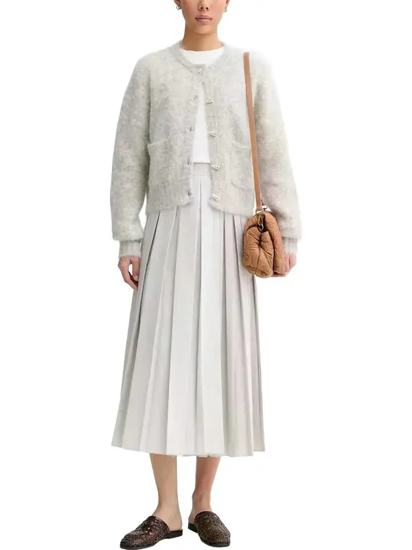 Munthe Nolocca Toggle-fastening Knit Cardigan - Grey
