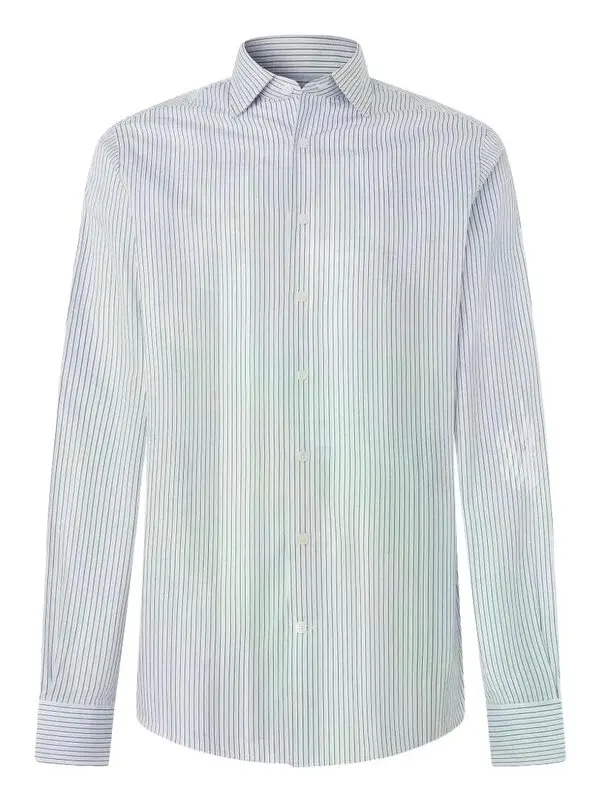HACKETT  Interline Pimlico Stripe-print Shirt - Blue