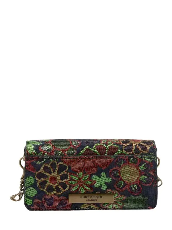 Kurt Geiger Shoreditch Floral-jacquard Crossbody Bag - Blue