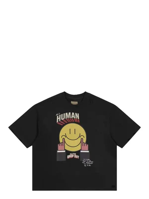 ALL HUMAN Accepted Logo-print T-shirt - Black