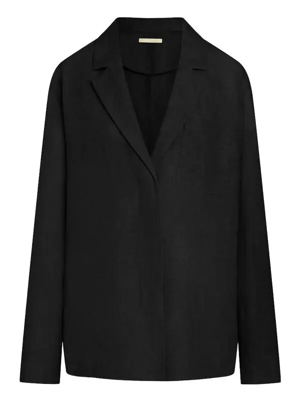 12 STOREEZ Santorini Linen Shirt - Black