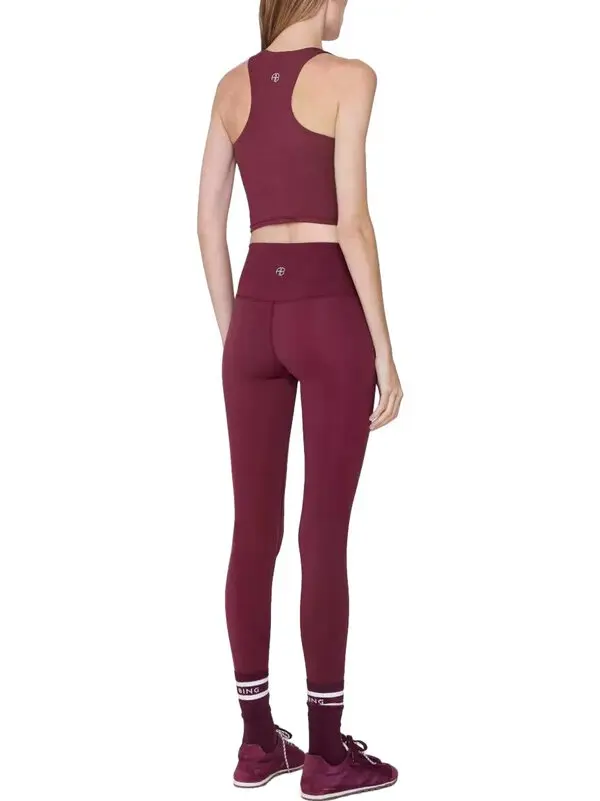 ANINE BING Dave Leggings Burgundy - Red