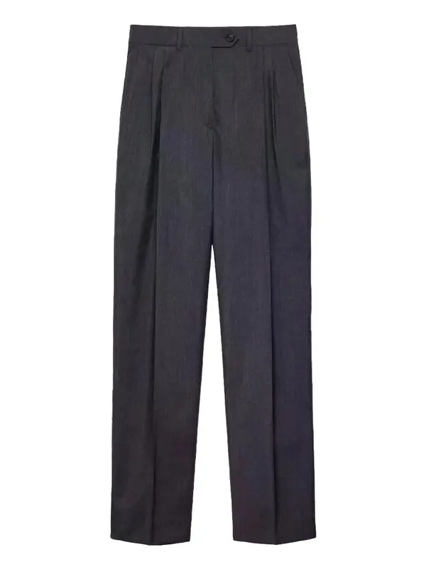 Prada Light Mohair Pleated Trousers - Grey