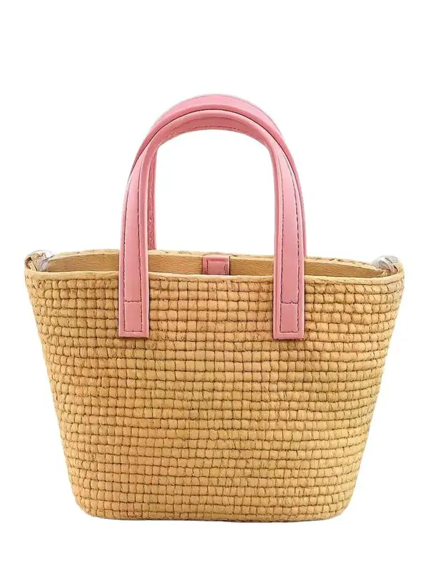 MC2 SAINT BARTH Embroidered Mini Tote Bag - Neutrals
