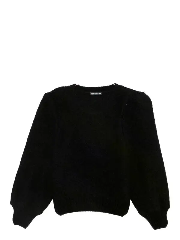 SUSANNE BOMMER Puff Sleeve Sweater - Black
