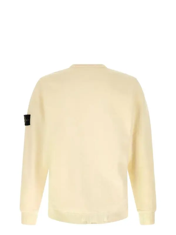 Stone Island Brushed Organic Cotton Fleece Sweatshirt - Neutrals