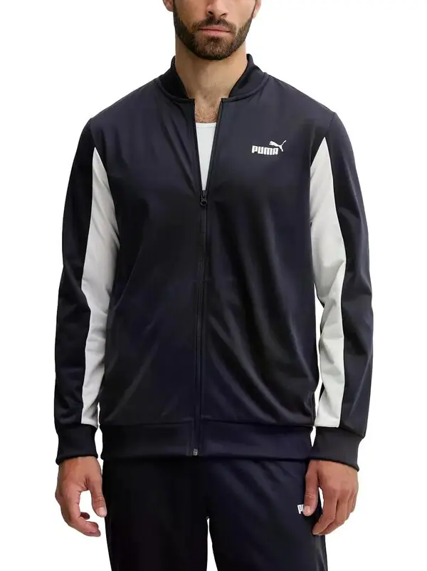 PUMA Logo Print Panelled Tracksuit - Blue