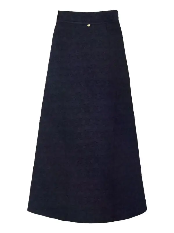 Antik Batik Bao Floral-jacquard A-line Skirt - Blue