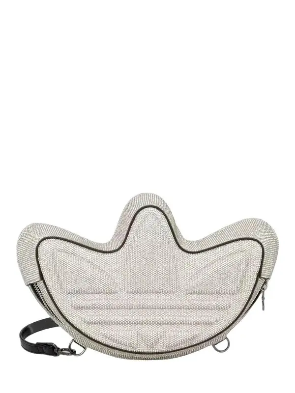 Adidas Rhinestone-embellished Shoulder Bag - Silver