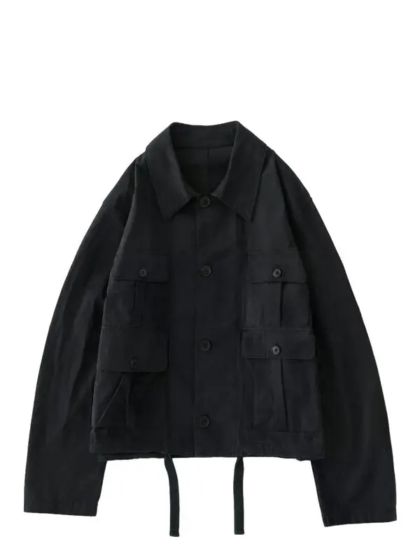 Studio Nicholson Military Canvas Jacket - Black