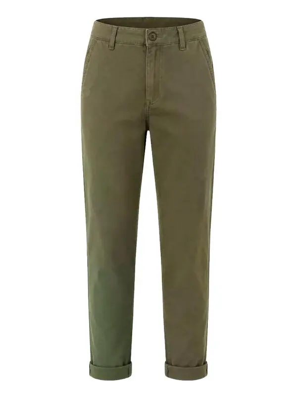 MAISON123 Rolled-cuff Chino Trousers - Green