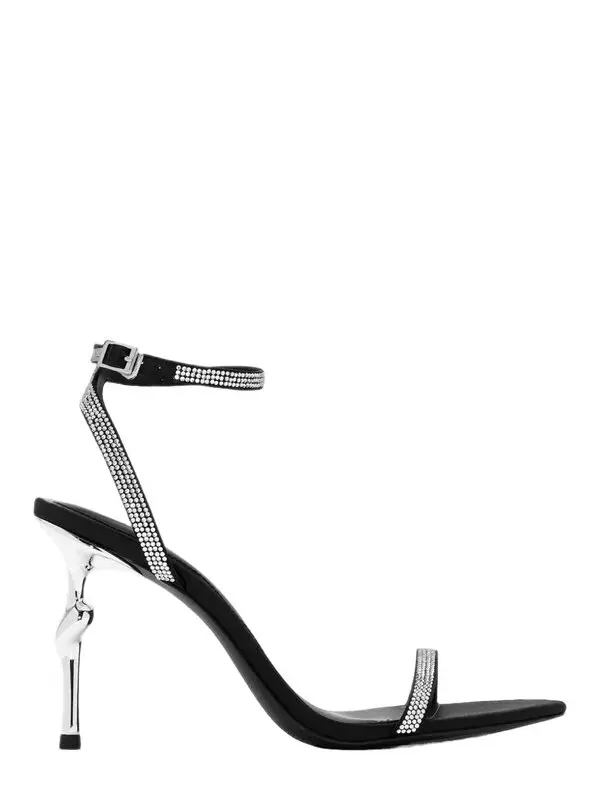 Jw Pei Alivia Crystal-embellished Sandals - Black