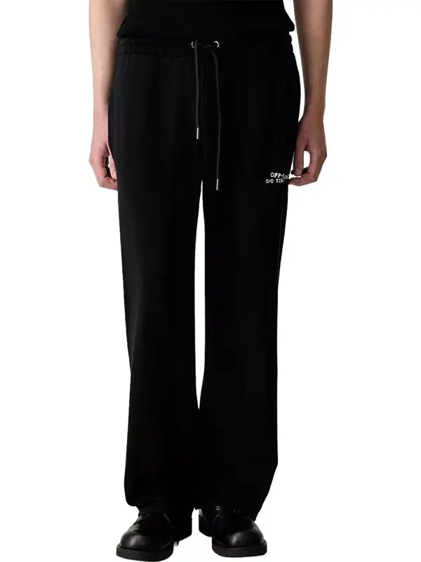 Off-White Logo-print Drawstring Track Pants - Black