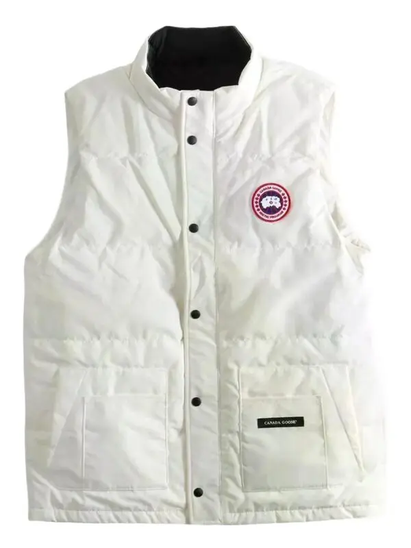Canada Goose Quilted Logo Patch Gilet - White