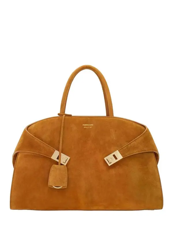 FERRAGAMO Medium Hug Tote Bag - Neutrals