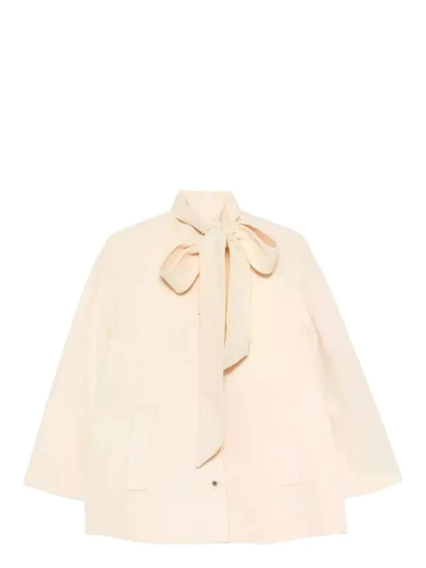 Zimmermann Valiant Pussy-bow Coat - Neutrals