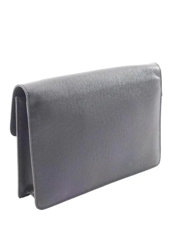 LOUIS VUITTON Taiga Selenga Clutch Bag - Black