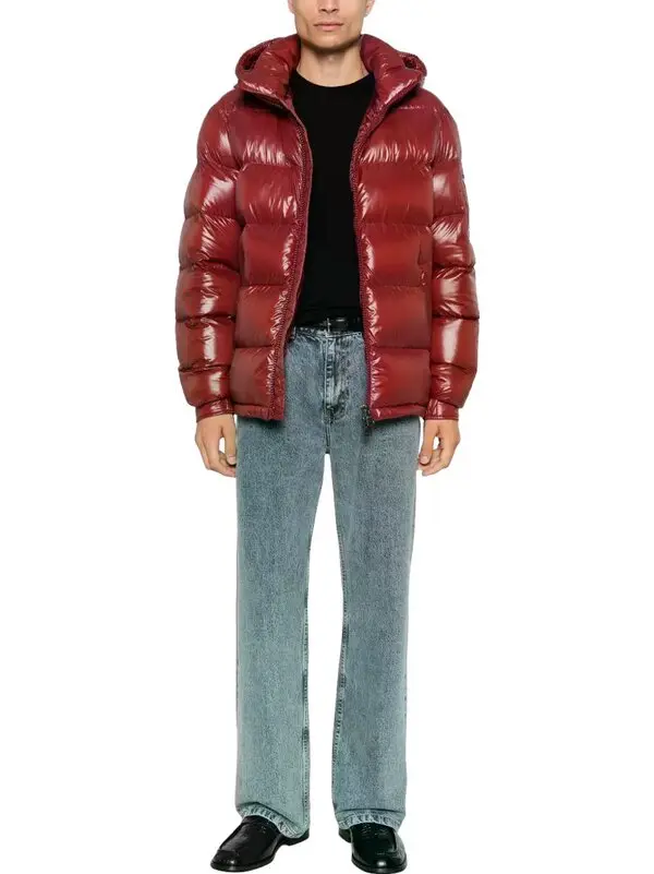 Herno Hooded Quilted Jacket - Red