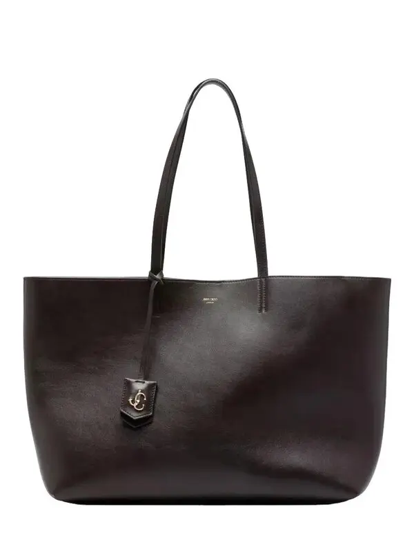 JIMMY CHOO Nine2five Leather Tote Bag - Red
