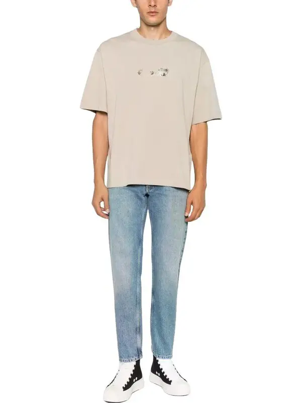 Off-White Half Arrow Tapered Jeans - Blue