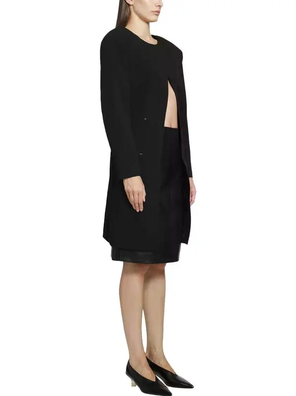 JIL SANDER Sable Cut-out Top - Black