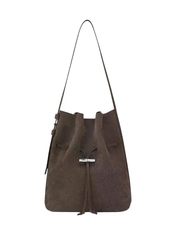 Longchamp Le Roseau M Shoulder Bag - Brown