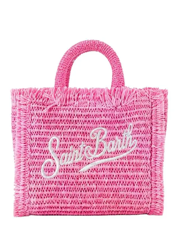 MC2 SAINT BARTH Micro Vanity Logo-embroidered Tote Bag - Pink