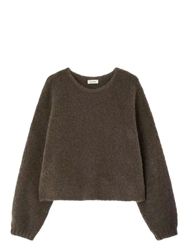 American Vintage Zolly Bouclé-knit Sweater - Brown