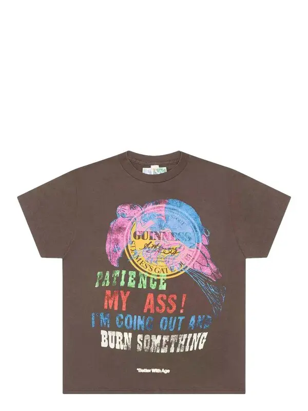 BETTER WITH AGE Junk Graphic-print T-shirt - Brown