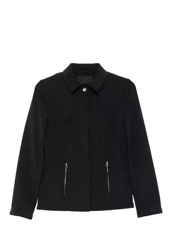 Prada 2000s Exposed Seam Zip-pocket Jacket - Black