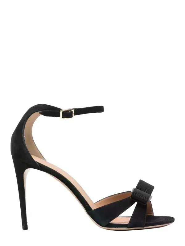 FERRAGAMO Vara Bow High Heel Sandals - Black