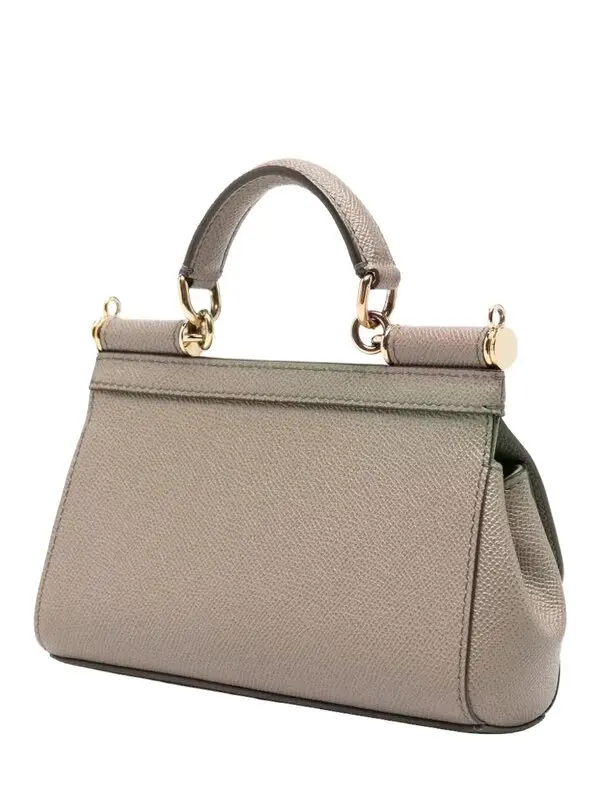 Dolce & Gabbana Sicily Leather Tote Bag - Neutrals