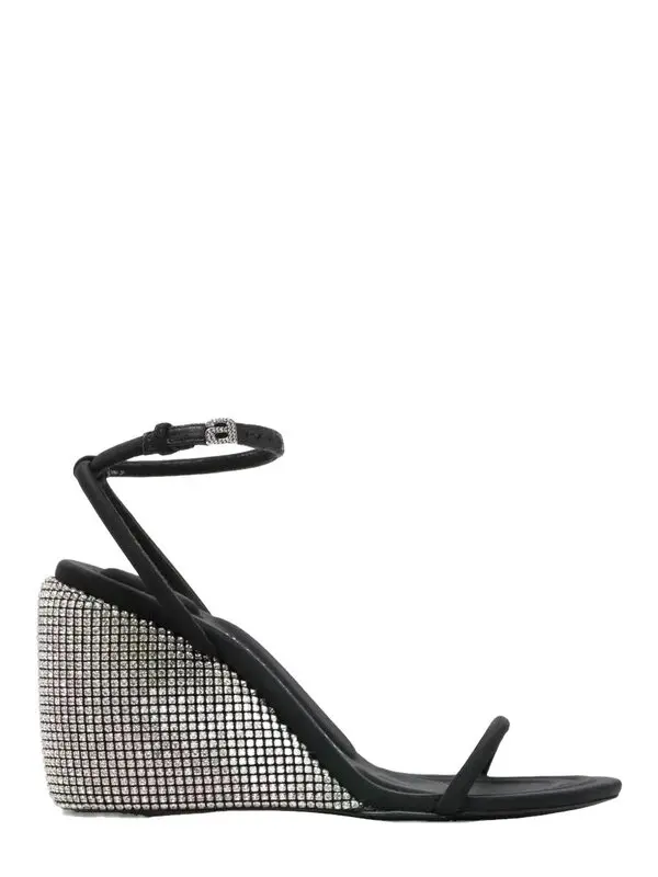 ALEXANDER WANG Dahlia Crystal-embellished Sandals - Black