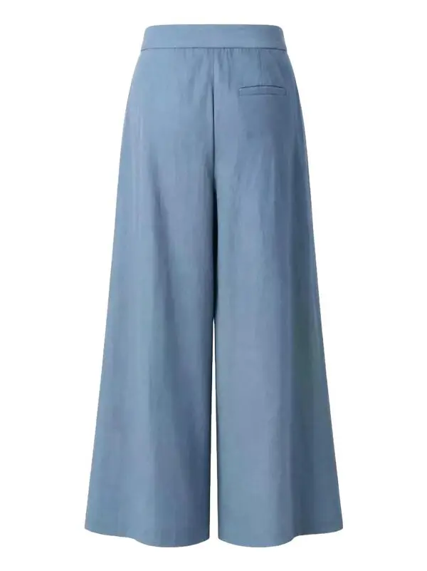 MEIMEIJ Dart Detail Wide-leg Trousers - Blue