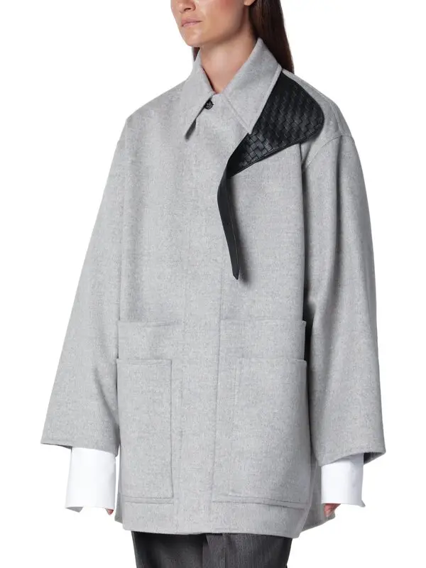 Bottega Veneta Wool And Cashmere Coat - Grey